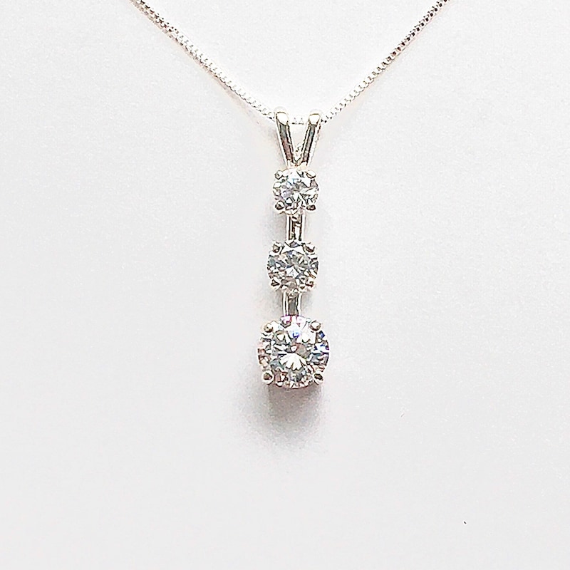 Fake Diamond Necklace - Etsy