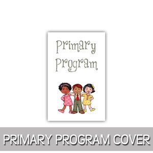 Primary Program Primary Kids Program Cover 8.5"x11" - Etsy