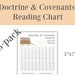 Doctrine & Covenants Reading Chart - 5x7 - 5-PACK (5) LDS Gospel Study ...