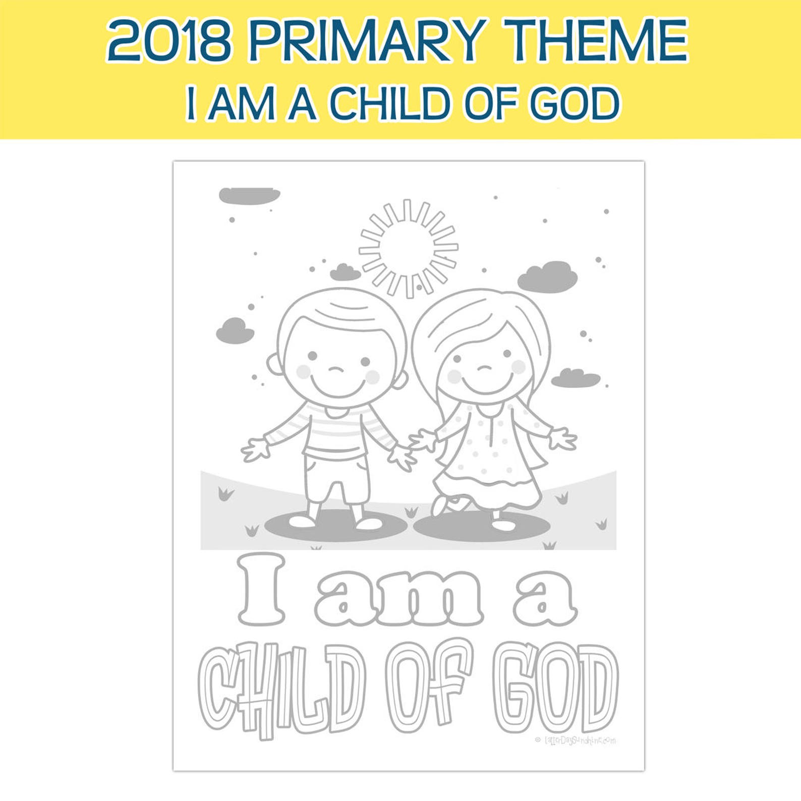 Primary Bundle I Am a Child of God Primary LDS Child of God - Etsy