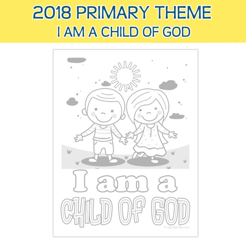 Primary Bundle I Am a Child of God Primary LDS Child of God - Etsy