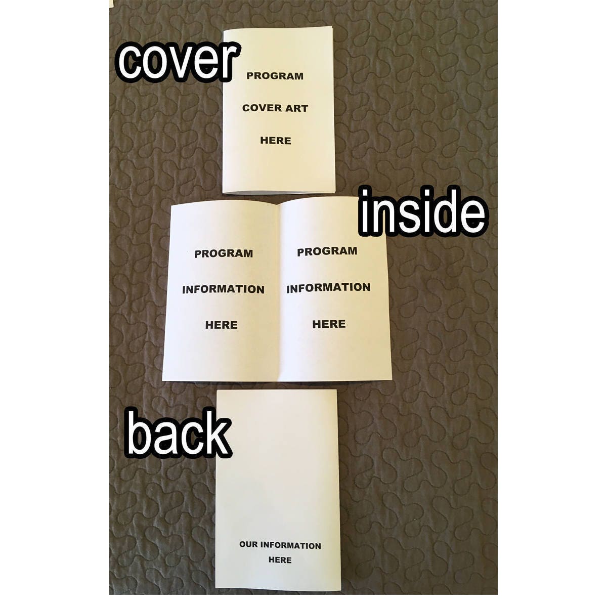 Happy Thanksgiving Fall Autumn Hanging Falling Leaves Program Cover 8 ...