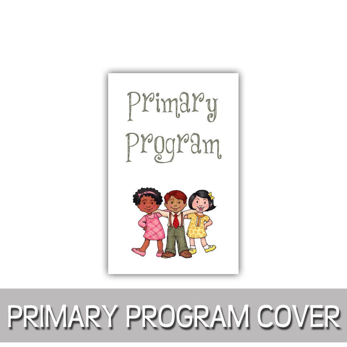 Primary Program Primary Kids Program Cover 8.5"x11" - Etsy