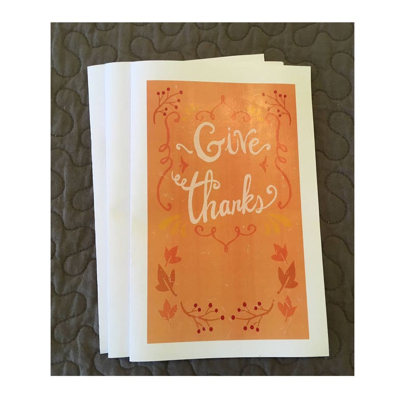 Give Thanks Thanksgiving Fall Autumn Program Cover 8.5"x11" - Etsy
