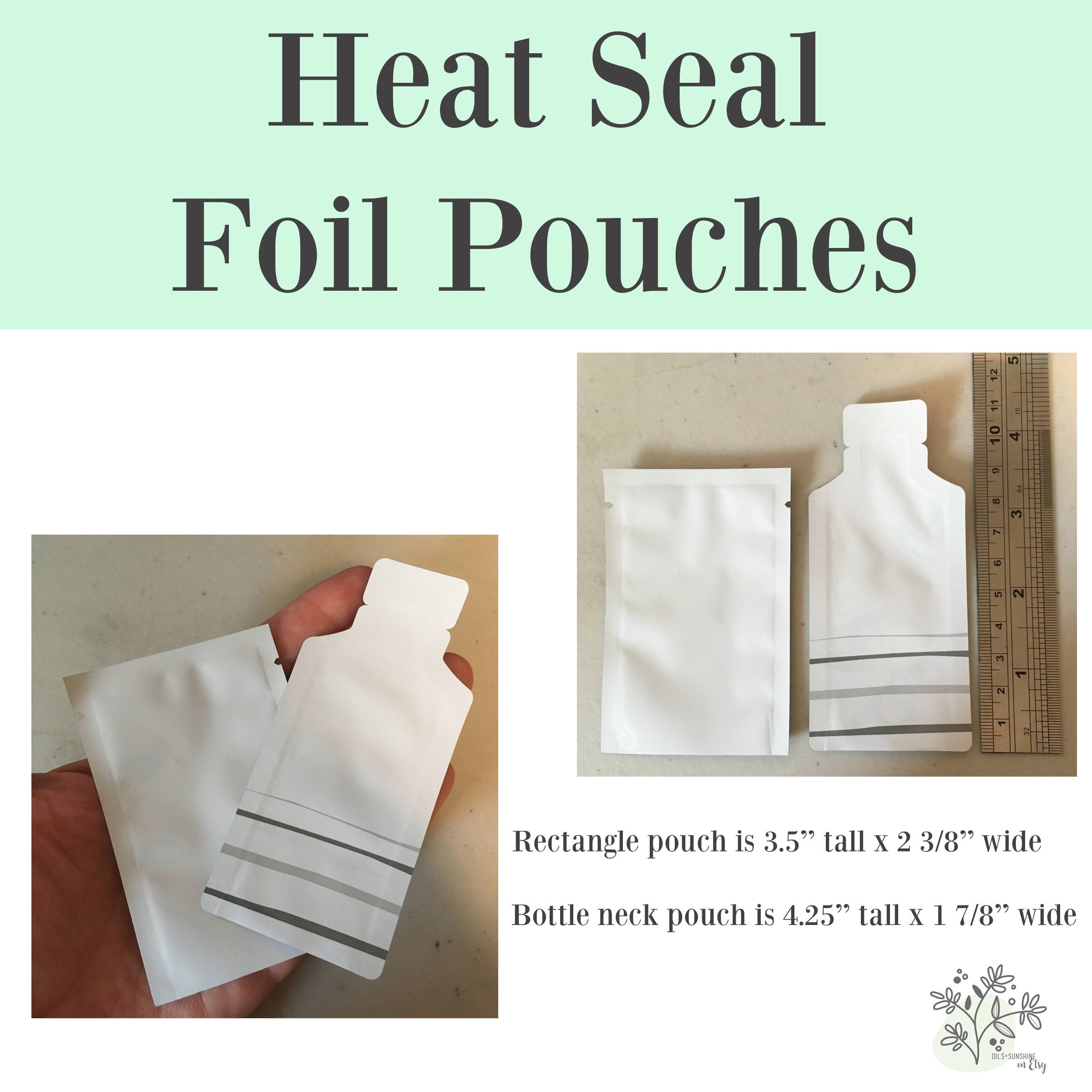 Heat Seal Foil Pouches 10-pack 10 for Sending Small Liquid Samples ...