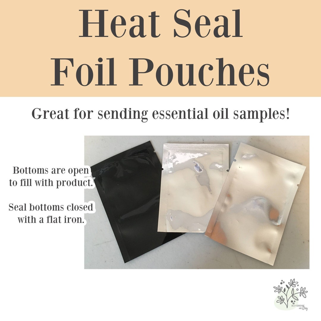 Heat Seal Foil Pouches 100-pack (100) for Sending Small Liquid Samples ...