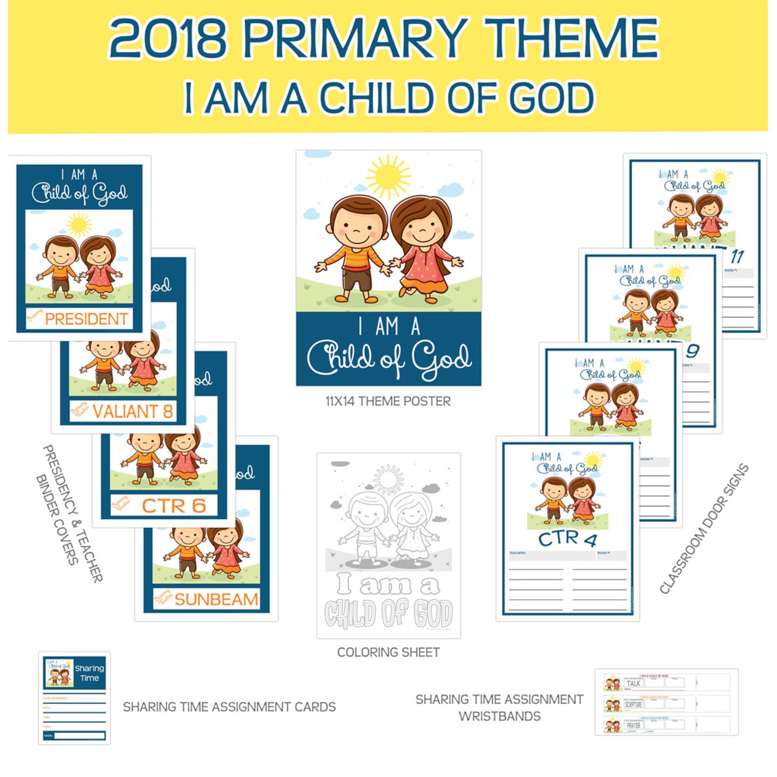 Primary Bundle I Am a Child of God Primary LDS Child of God - Etsy