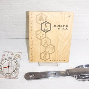 Girl Scout Pocket Knife Eating Utensil Set Silva Compass Campcraft ...