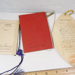 Vintage 1930s and 40s School Dance Card Lot - Etsy