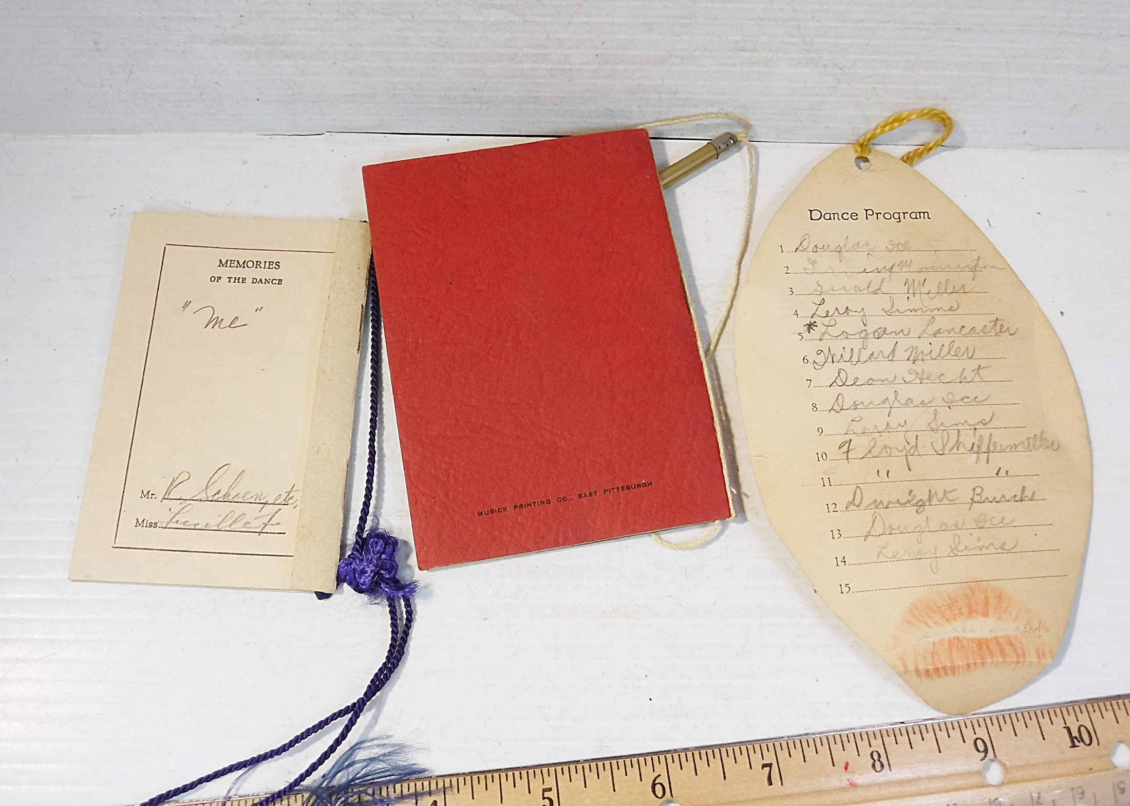 Vintage 1930s and 40s School Dance Card Lot - Etsy