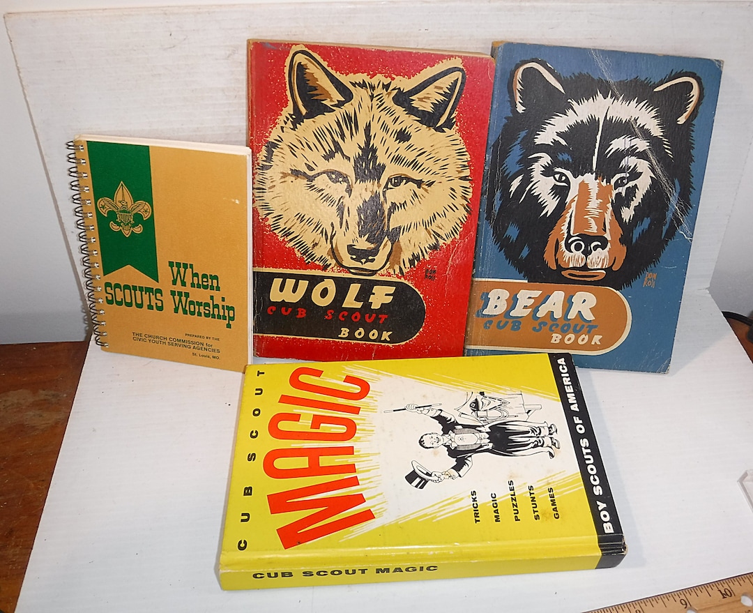 Vintage 1948 Wolf and Bear Cub Scout Books Cubscout Magic Book - Etsy