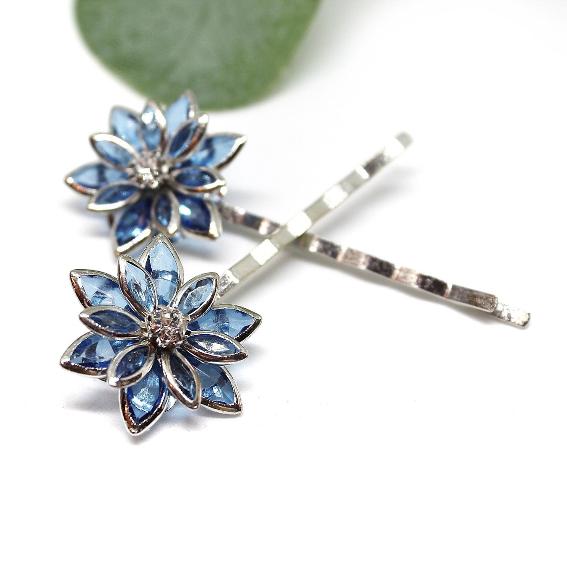 Blue Hair Pins Light Blue Bobby Pins Blue Hair Clips Blue - Etsy