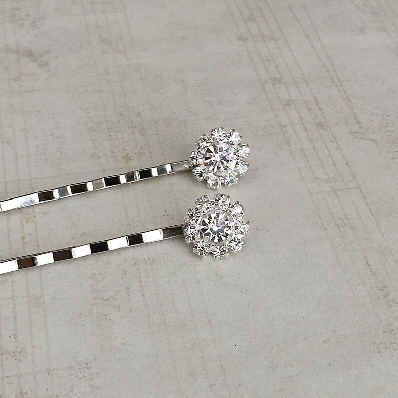 Rhinestone Hair Pins Crystal Hair Pins Rhinestone Hair - Etsy