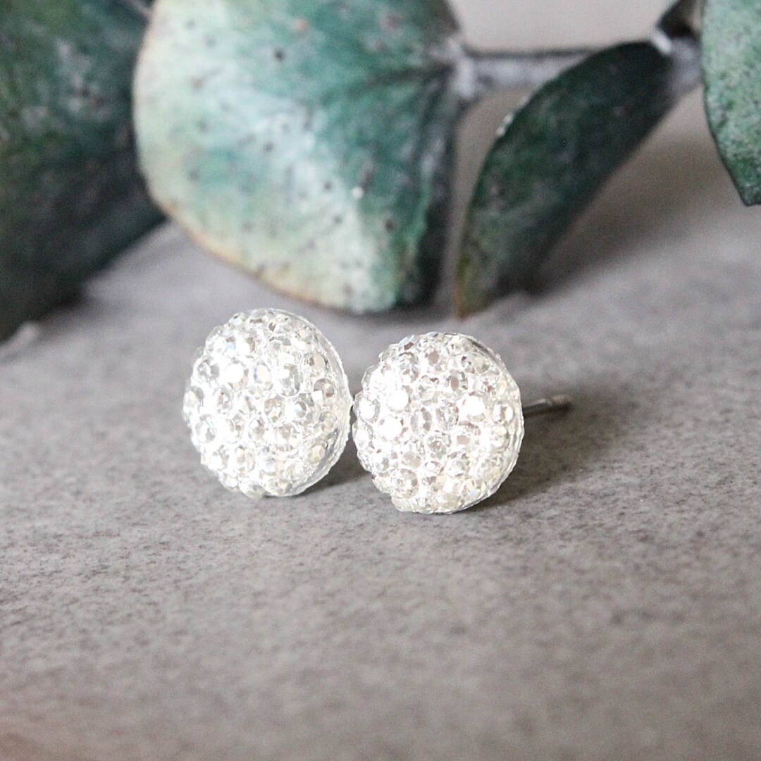 Clear Stud Earrings Clear Earrings Earrings Gift for Women - Etsy