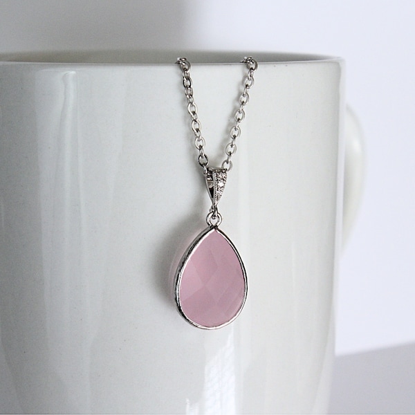 Light Pink Necklace - Etsy