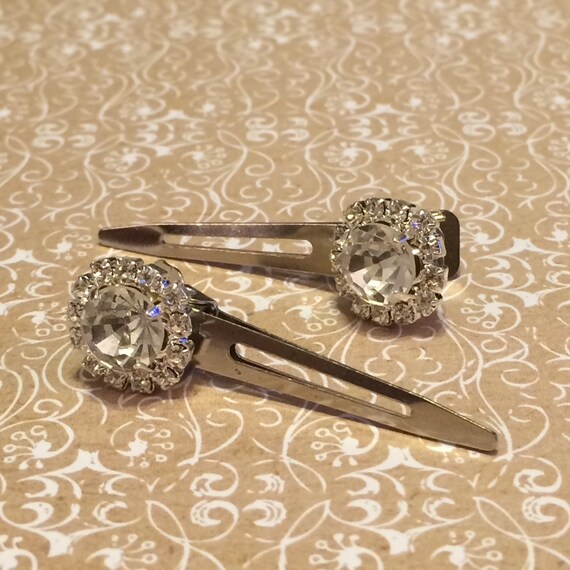 Crystal Hair Clips Crystal Hair Pins Rhinestone Hair Clips - Etsy