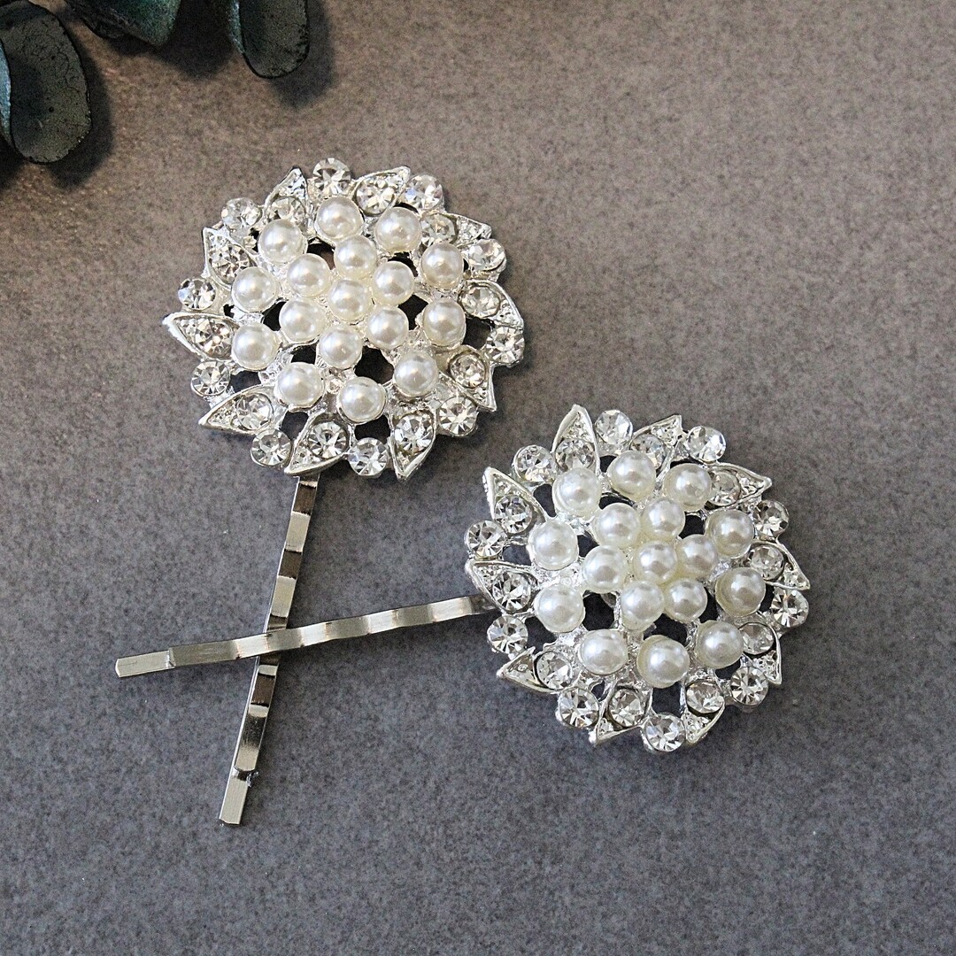 Pearl Hair Pins, Pearl Bobby Pins, Pearl Bridal Hair Accessory, Bridal ...