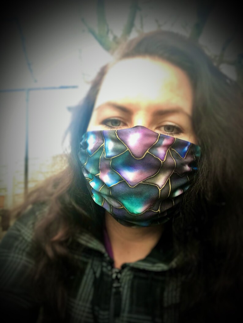 Silk Face Mask. Pure Silk Face Cover. Handpainted 100% Silk Face Mask ...