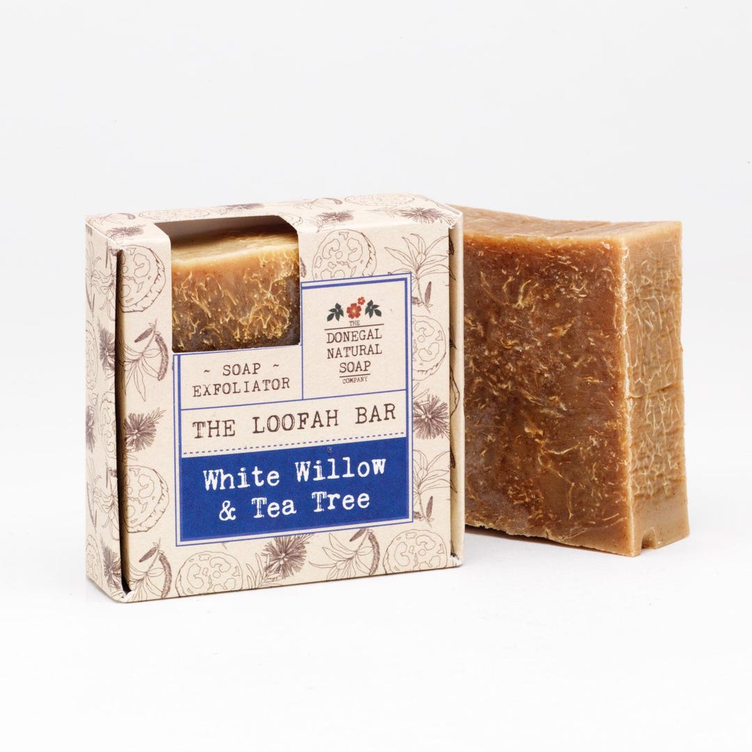 White Willow & Tea Tree. Exfoliating Loofah Soap. Handmade in Ireland ...