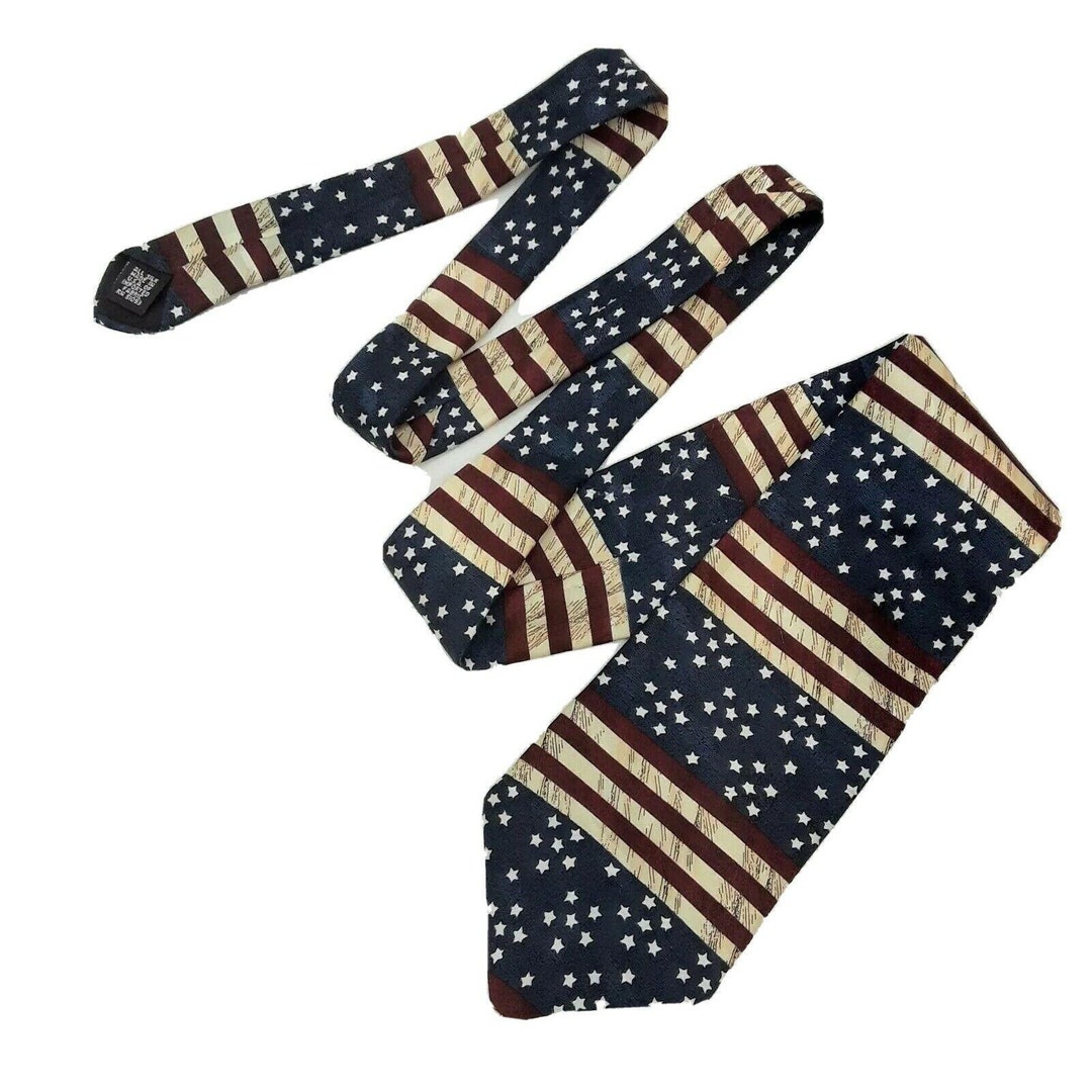 Tango by Max Raab Neck Tie 100% Silk Starry Flowers of Liberty ...