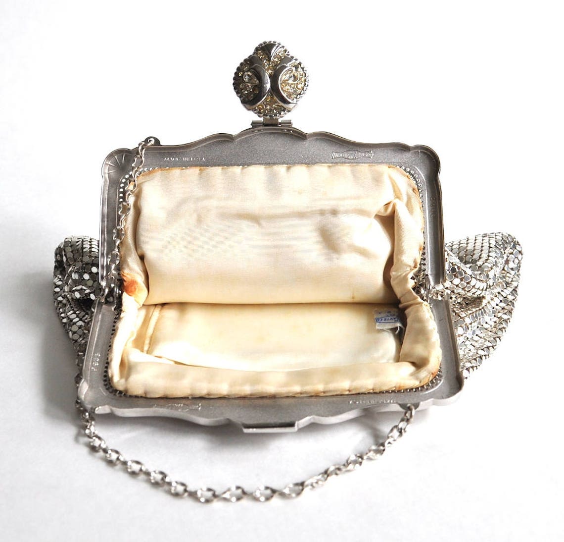 Silver Evening Purse Vintage Wedding Bag Whiting and Davis | Etsy