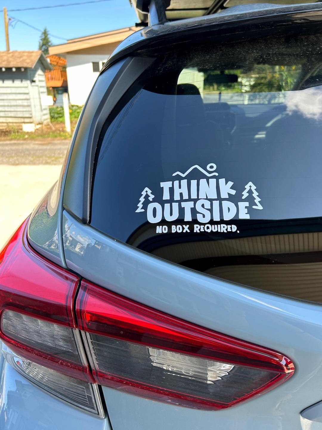 Think Outside Car Decal - Etsy