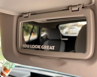 You Look Great | Car Mirror Decal | Rear View Mirror Decal | Self ...