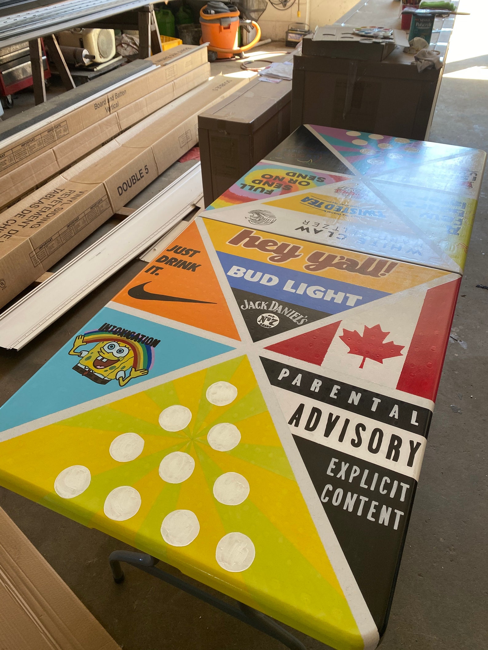 Custom Painted Beer Pong Table - Etsy