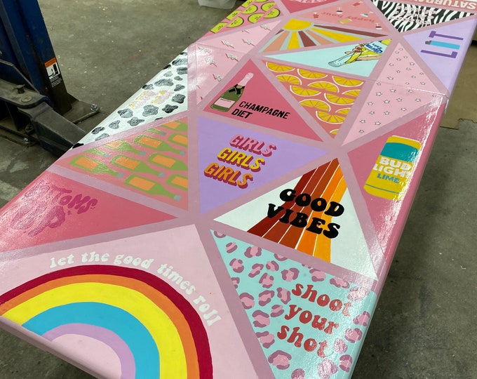 Hand Painted Beer Pong Table - Etsy