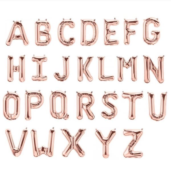 Gold Letter Balloons - Etsy