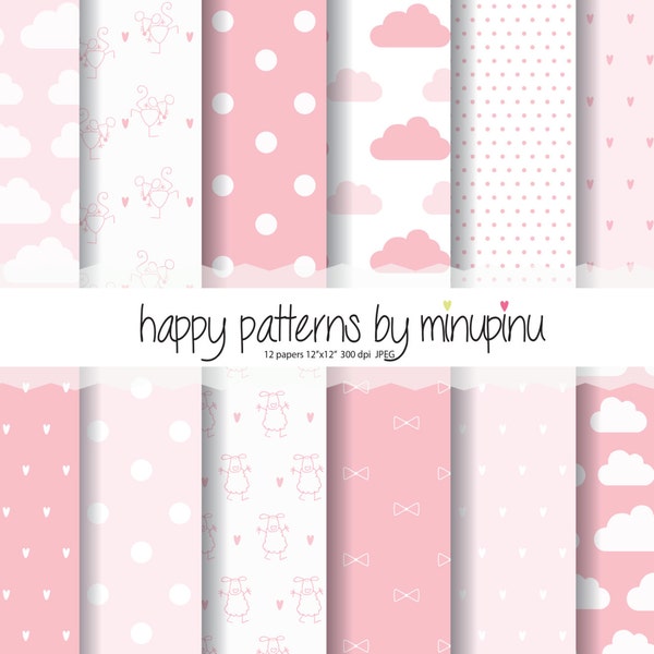Baby Digital Paper - Etsy