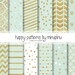 Rain Digital Paper, Spring Rain, Cloud and Raindrop Pattern, Umbrella ...