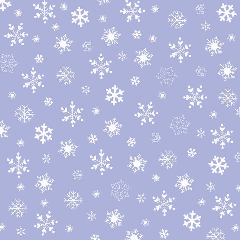 Snowflake Digital Paper, Snowflake Background in Pastel Colors ...