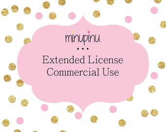 Extended License for Comercial Use of Digital Paper or a Clip Art Pack ...