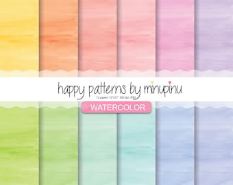 Watercolor Digital Paper / Background / Pattern vivid - Etsy Australia