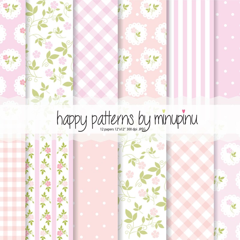 Pink Digital Paper - Etsy
