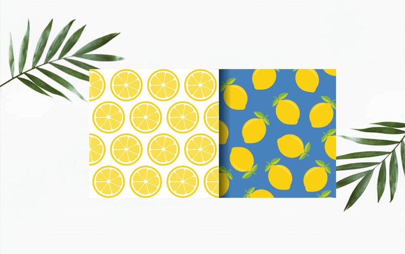 LEMONADE Digital Paper Lemons Background Summer Lemon Paper - Etsy