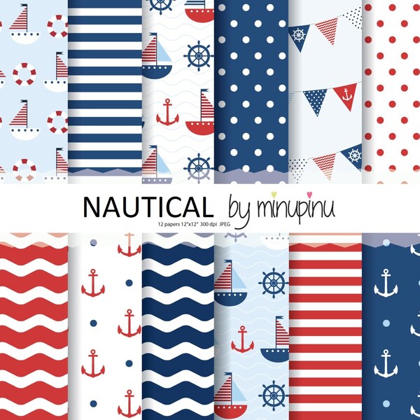 Anchor and Waves - Etsy