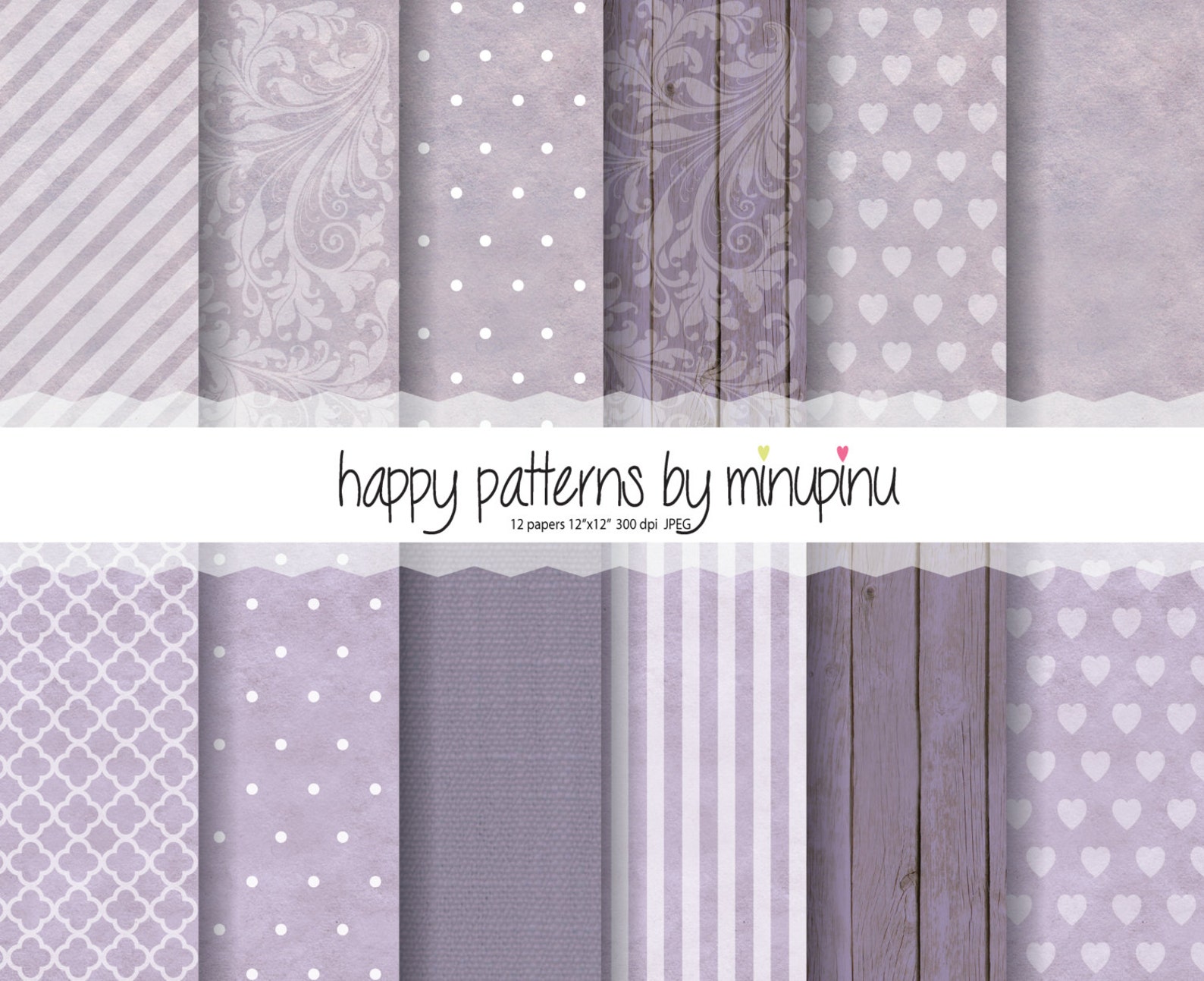 Lavender Digital Paper, Shabby Violet Textures, Old Rustic Paper ...