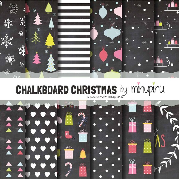 Chalkboard Christmas - Etsy