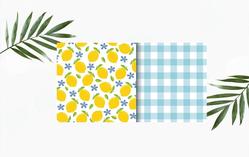 LEMONADE Digital Paper, Lemons Background, Summer Lemon Paper, Yellow ...