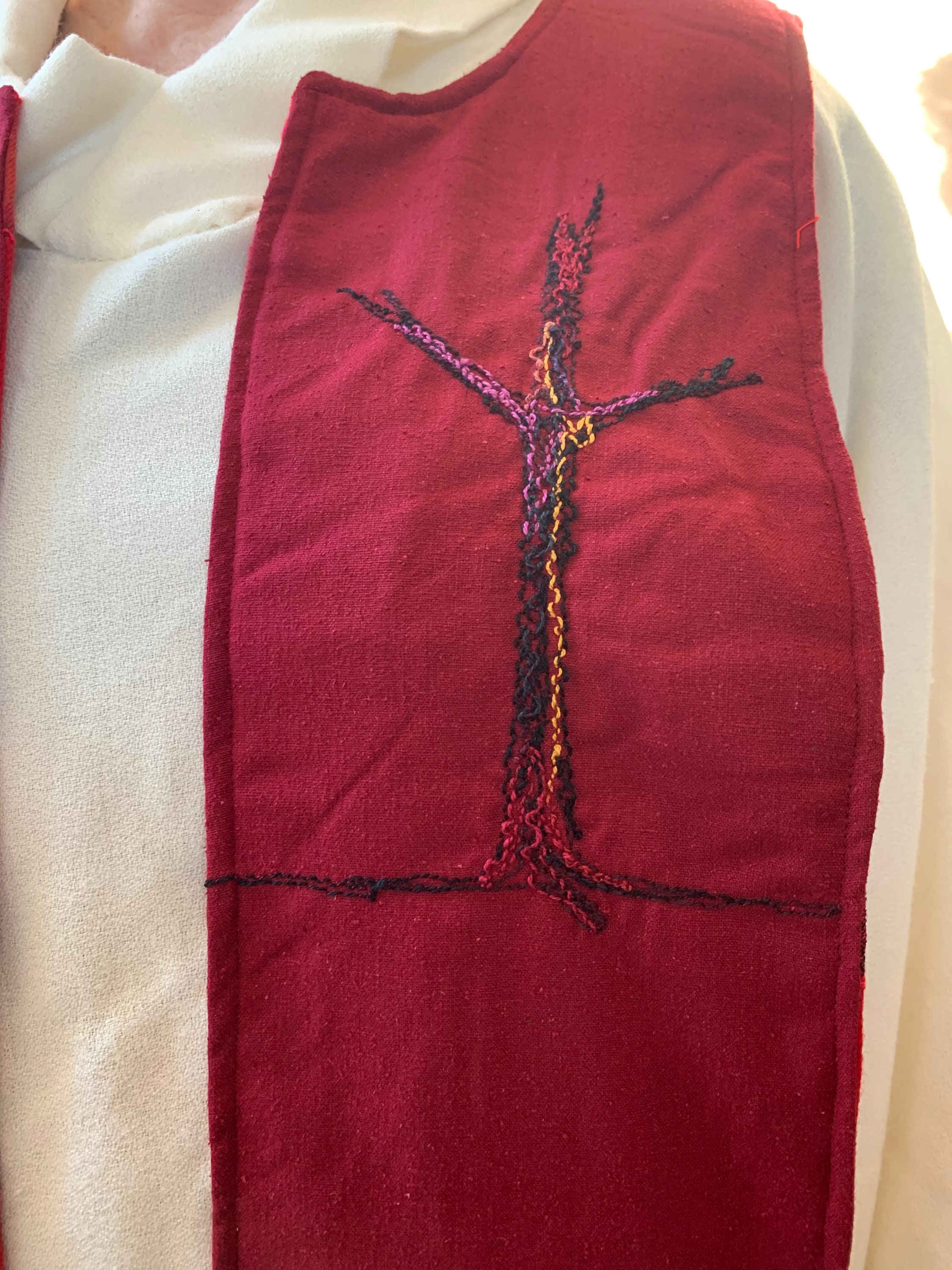 Pentacost for Clergy Church Liturgical Reversible Red Holy Spirit ...