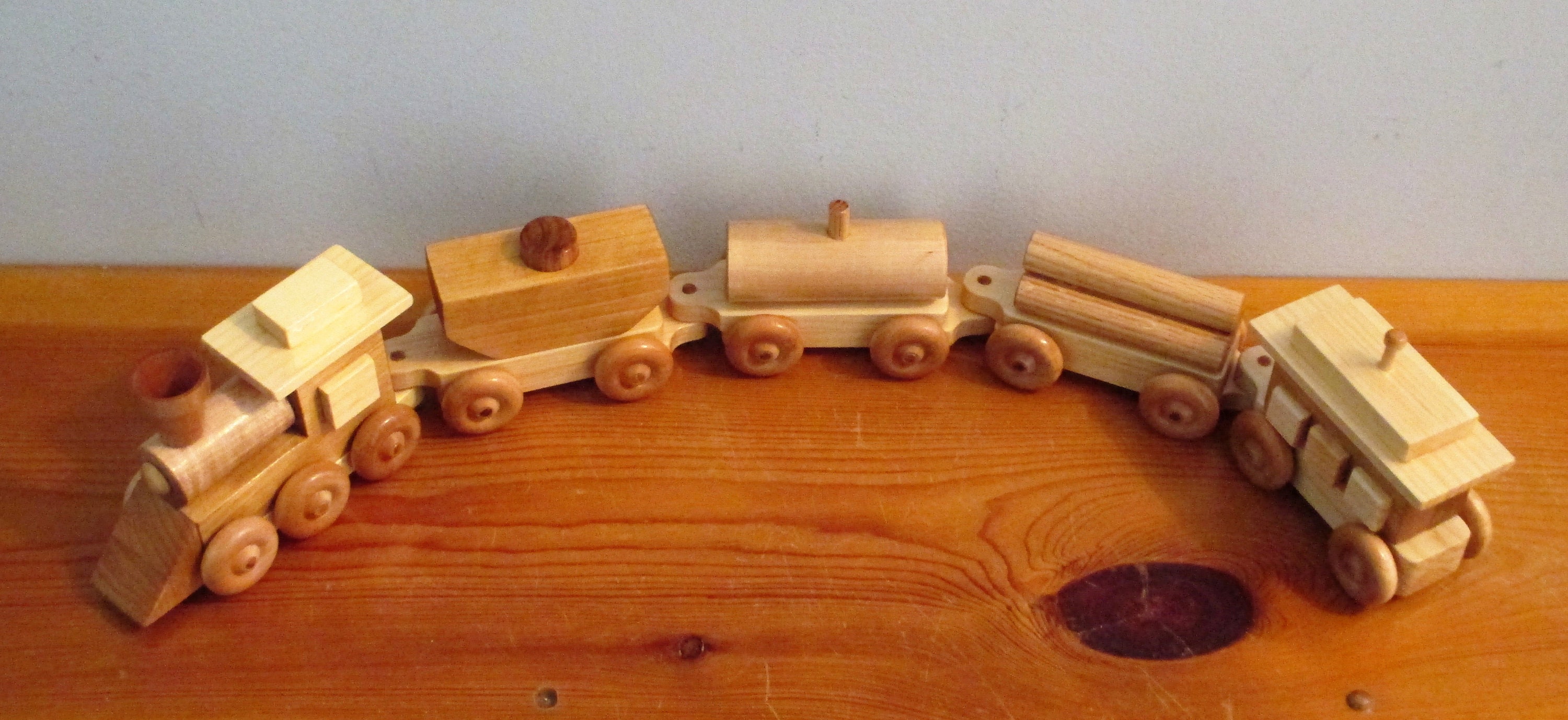 Wooden Train Set/child's Gift - Etsy