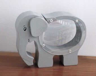 Personalized Elephant Bank , Personalized Piggy Bank, Dumbo, Baby Gift ...