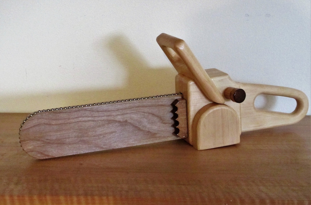 Wood Chain Saw Toy - Etsy