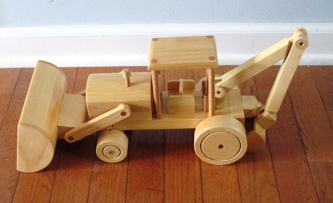 Wooden Backhoe - Etsy