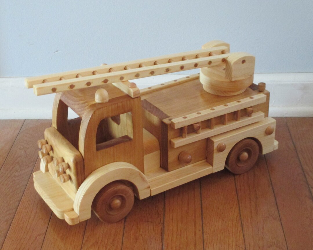 Wood Hook and Ladder Fire Engine (small) - Etsy