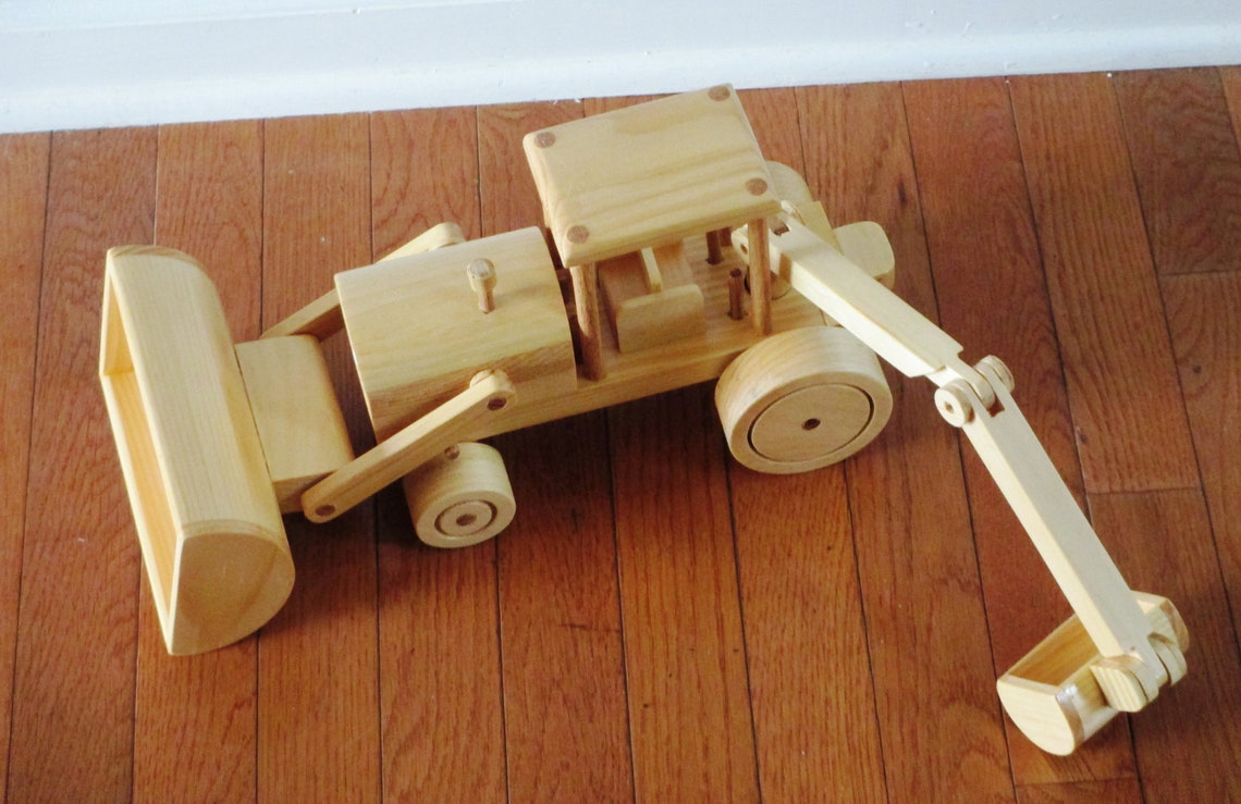 Wooden Backhoe - Etsy
