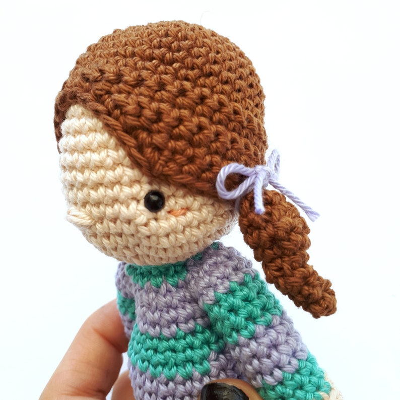 Sleepy Jenny Crochet Doll Amigurumi With Owl Plush Baby Girl - Etsy