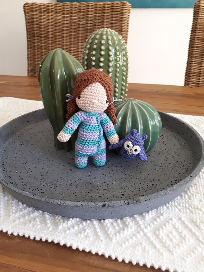 Sleepy Jenny, Crochet Doll Amigurumi With Owl Plush, Baby Girl Doll - Etsy